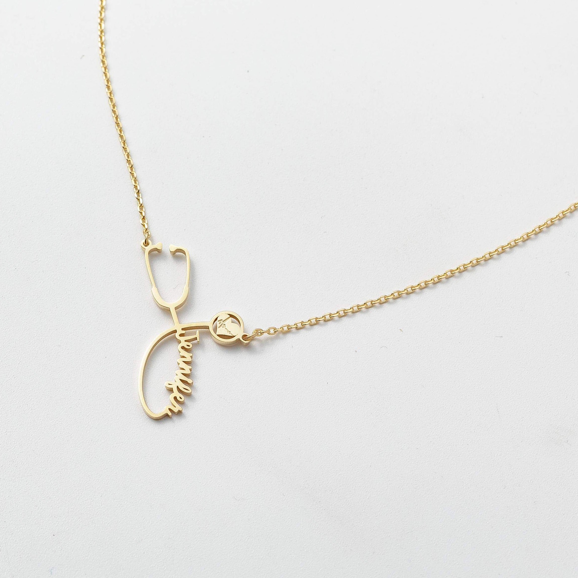 Personalized Stethoscope Necklace – Code Blue Jewelry